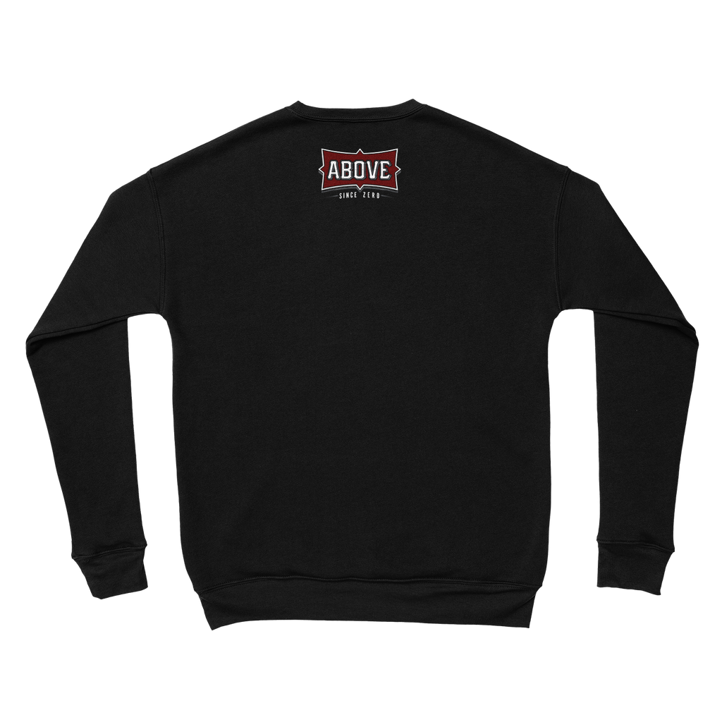 LOGOS Shield - Black Crewneck Sweatshirt by Above ® – Above® Clothing